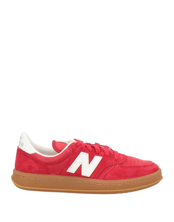 NEW BALANCE Leather Sneakers - Red