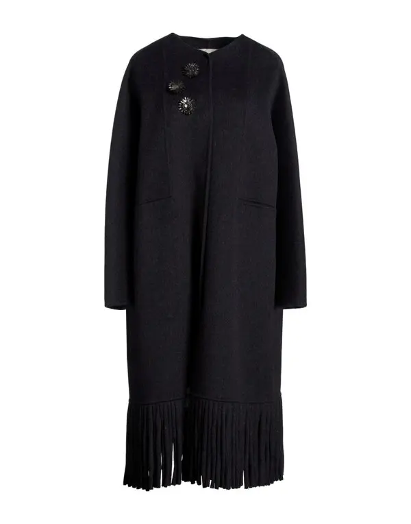 SHIRTAPORTER Coat Charcoal Size Wool, Polyester