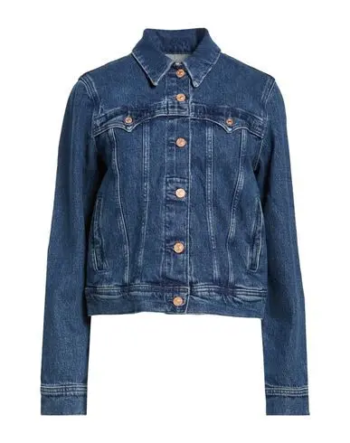 7 For All Mankind Denim Trench Coat - Blue