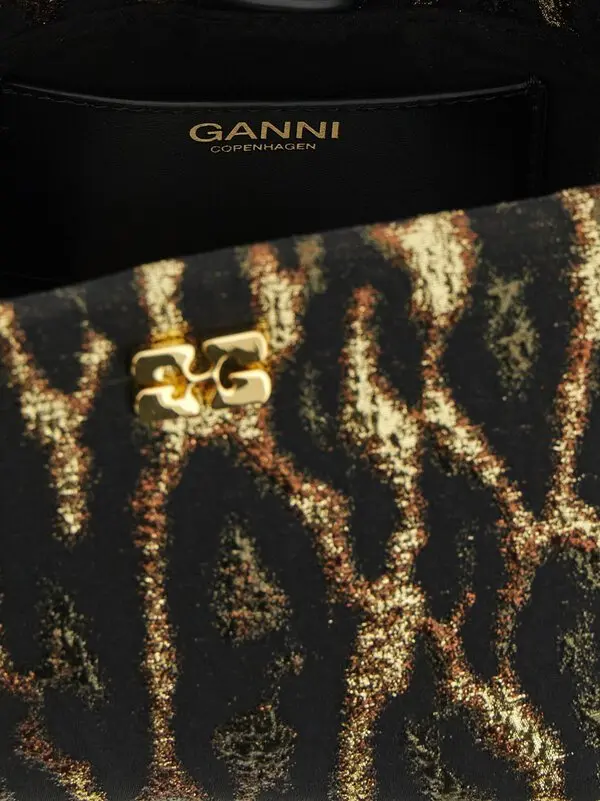 GANNI Metallic Cloque Bou' Handbag