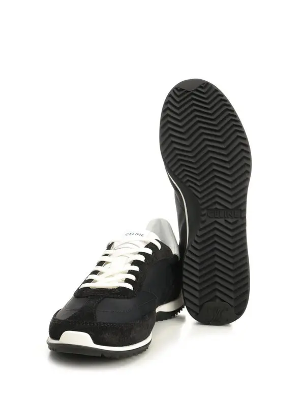 Celine Low-top Racer Sneakers In Suede With Triomphe Logo