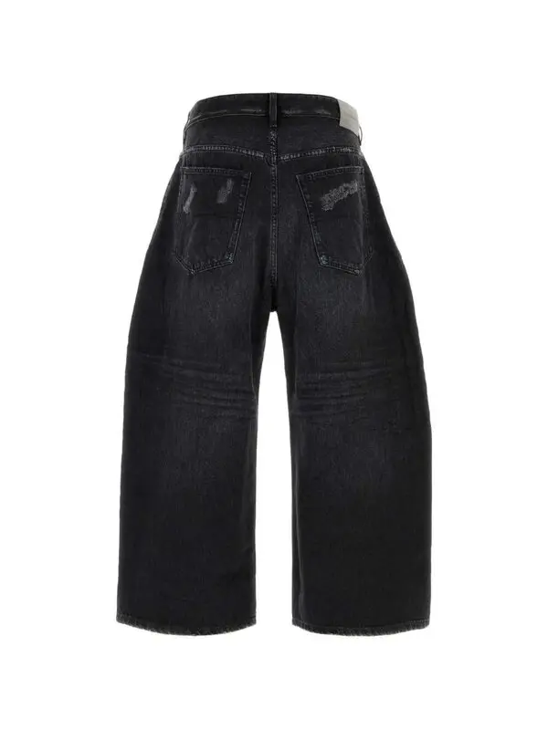 Balenciaga Curved-leg Distressed Jeans