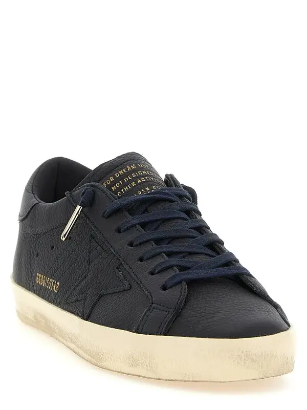 GOLDEN GOOSE Super-star Leather Sneakers - Blue