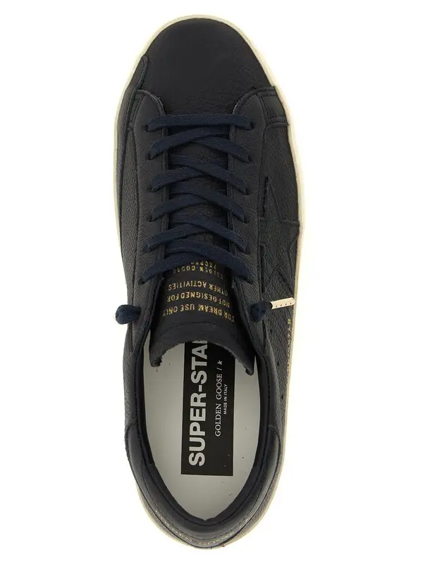 GOLDEN GOOSE Super-star Leather Sneakers - Blue