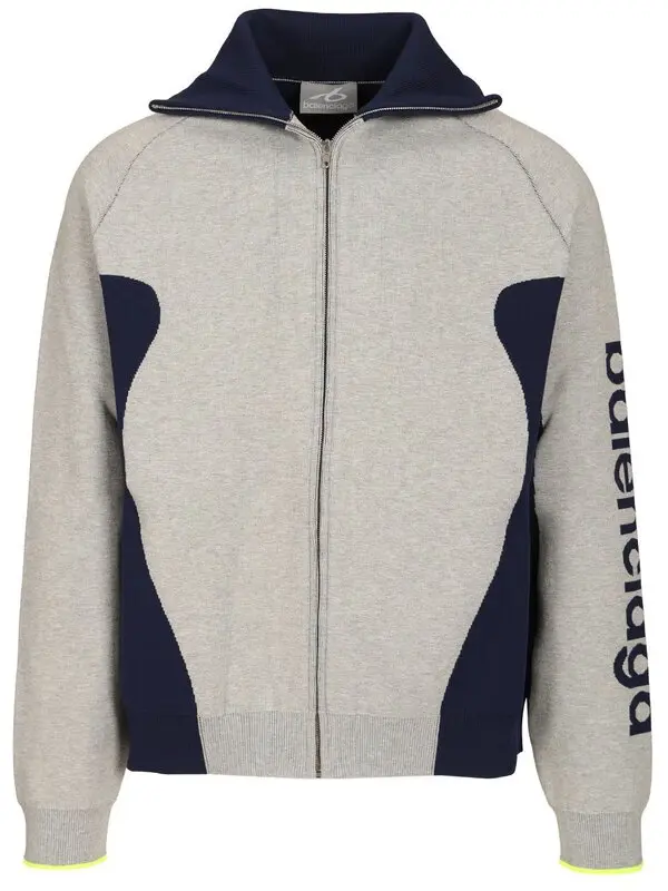 Balenciaga Zip-up Cardigan Bodysuit - Gray