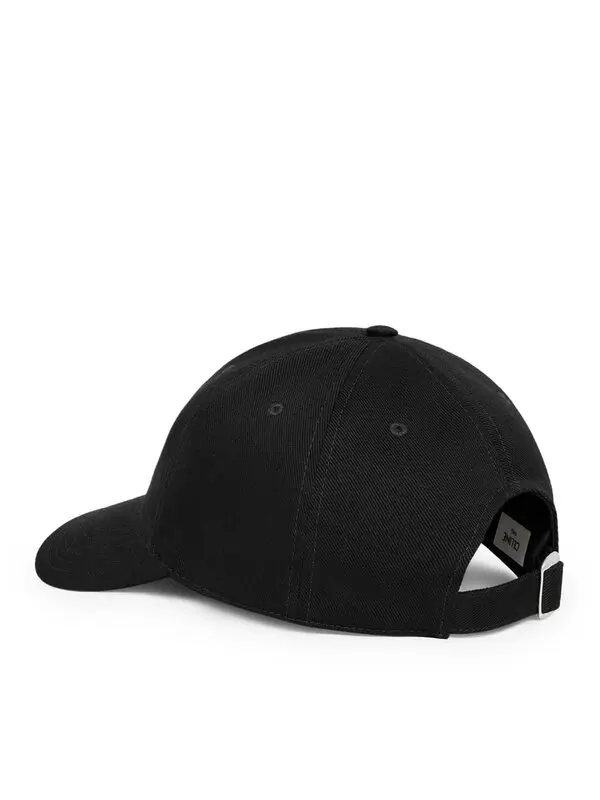 Celine Triomphe Cotton Baseball Cap - Black
