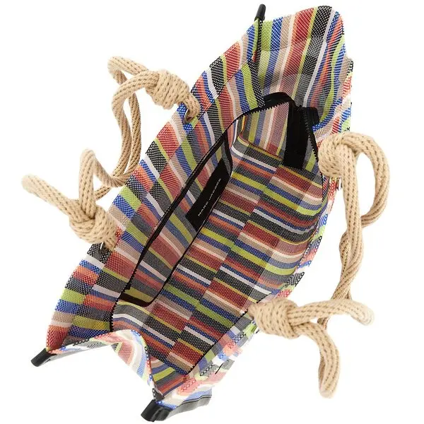 Marc Jacobs Striped Mesh Large Tote Bag