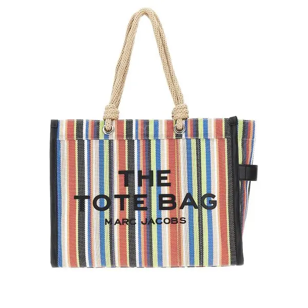 Marc Jacobs Striped Mesh Large Tote Bag - Multicolor