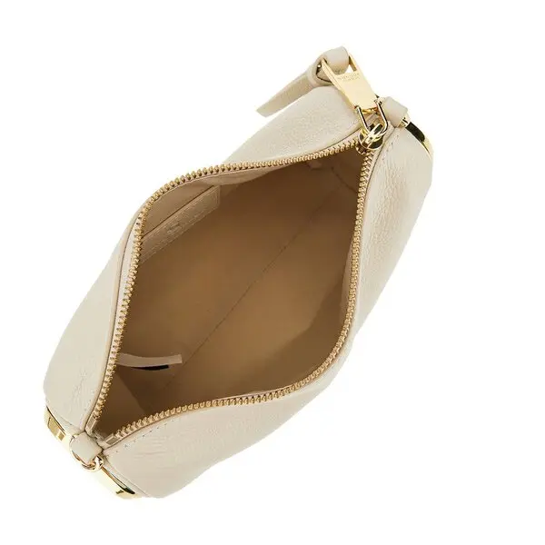 Marc Jacobs Snapshot Grained Leather Shoulder Bag - Beige