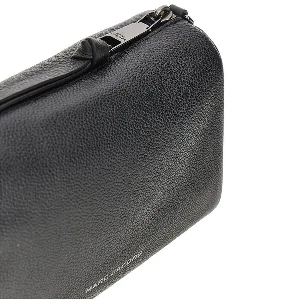 Marc Jacobs Snapshot Grained Leather Shoulder Bag - Black