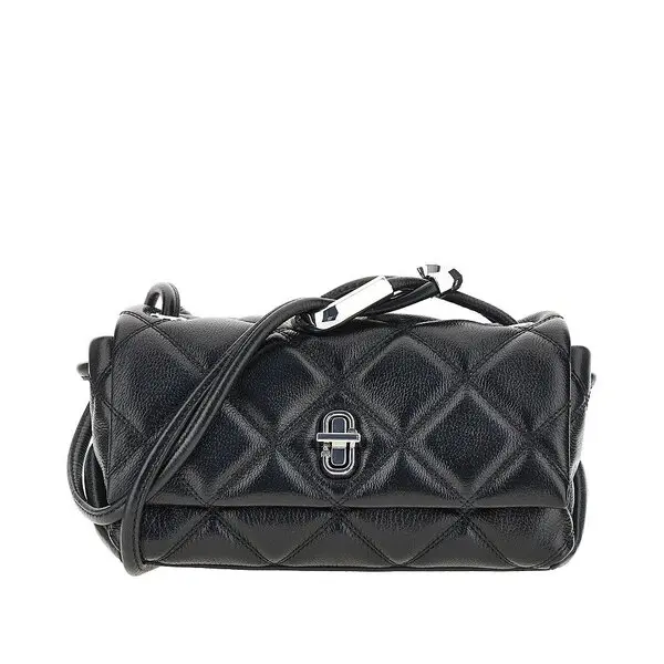 Marc Jacobs Quilted Leather Mini Dual Bag - Black