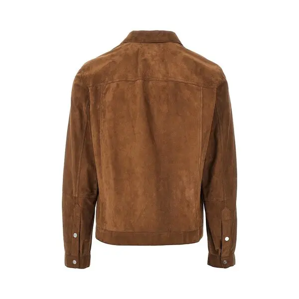 Brunello Cucinelli Suede Leather Jacket An