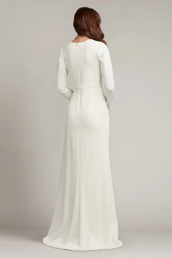 Tadashi Shoji Kleiman Cascading Drape Gown