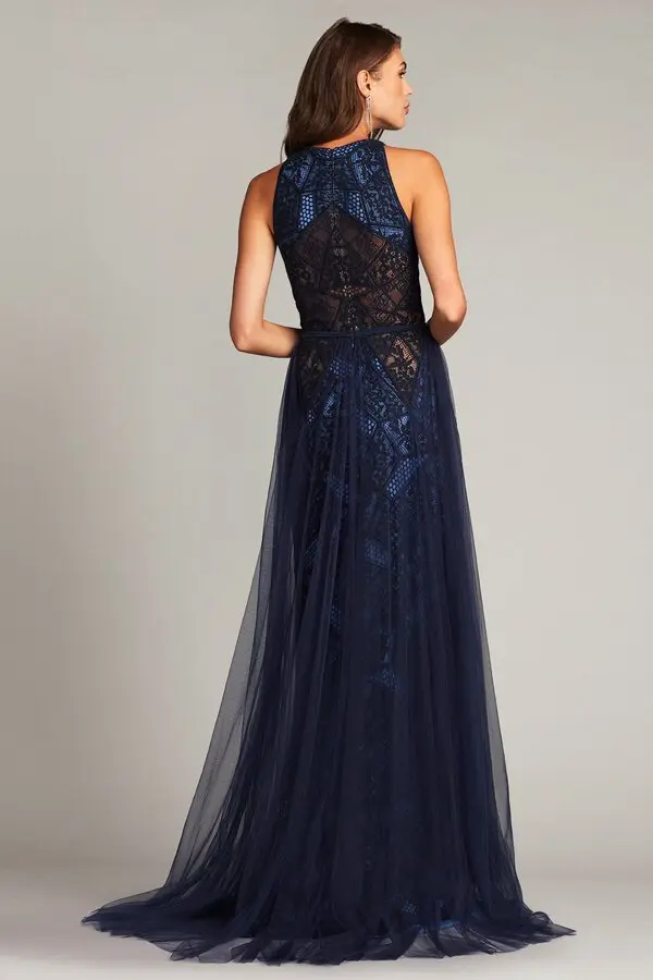 Tadashi Shoji Katalina Lace Patchwork Gown