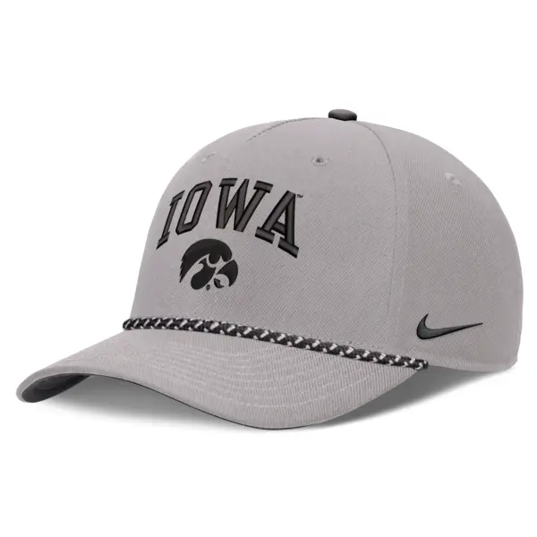 Nike Iowa Primetime Rise Rope College Adjustable Hat - Grey