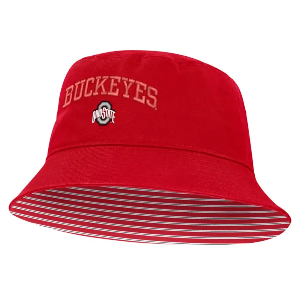 Nike Ohio State Primetime Apex College Bucket Hat - Red