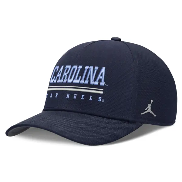 Nike North Carolina Sideline Practice Rise Jordan Brand Dri-fit College Adjustable Hat - Blue