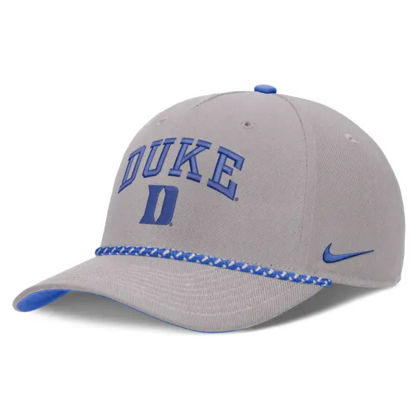 Nike Duke Primetime Rise Rope College Adjustable Hat - Grey