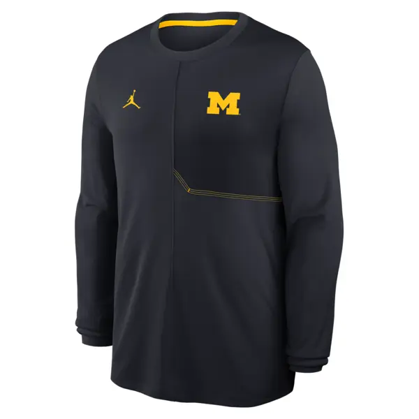 JORDAN Brand Michigan Long Sleeve Performance Top - Blue
