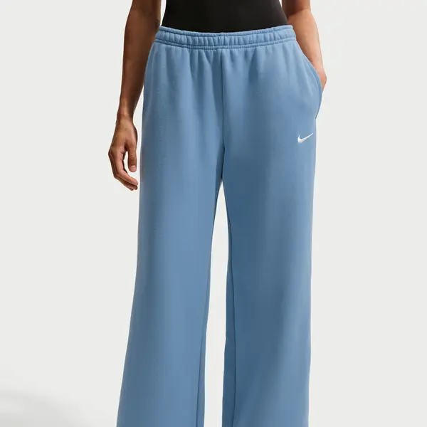 Nike Studio Fleece Mid-rise Wide-leg Pants