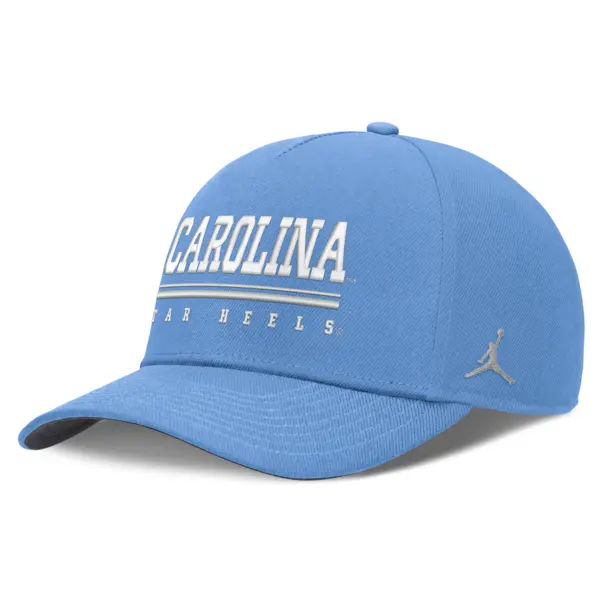 Nike North Carolina Sideline Practice Rise Jordan Brand Dri-fit College Adjustable Hat - Blue
