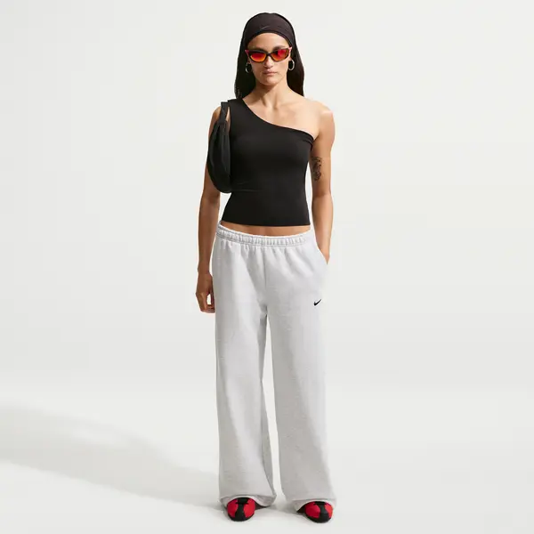 Nike Studio Fleece Mid-rise Wide-leg Pants