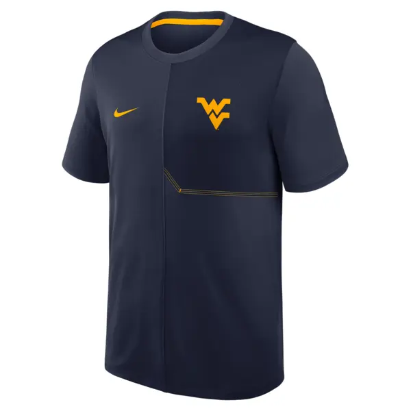 Nike West Virginia Sideline Coach Dri-fit College Top - Blue
