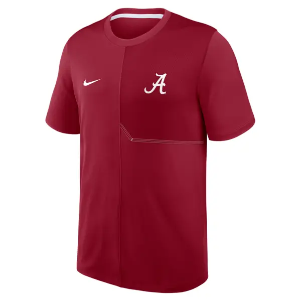 Nike Alabama Sideline Coach Dri-fit College Top - Red