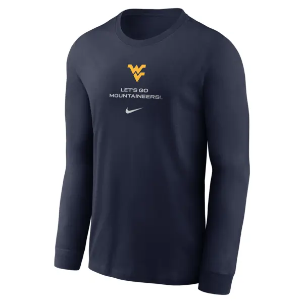 Nike West Virginia Sideline Dri-fit College Long-sleeve T-shirt - Blue