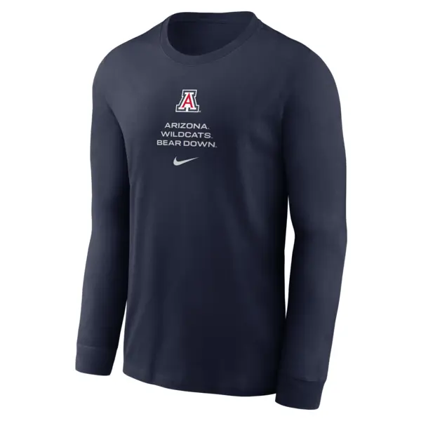 Nike Arizona Wildcats Dri-fit College Long-sleeve T-shirt - Blue