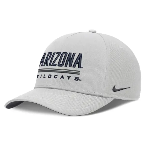 Nike Arizona Sideline Practice Rise Dri-fit College Adjustable Hat - Grey