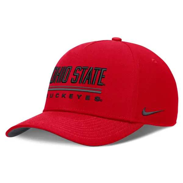 Nike Ohio State Sideline Practice Rise Dri-fit College Adjustable Hat