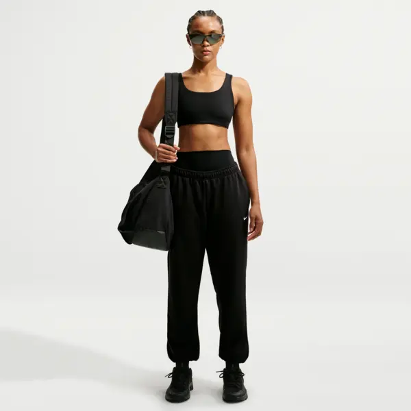 Nike Studio Fleece Sport Dri-fit Mid-rise Pants - Black