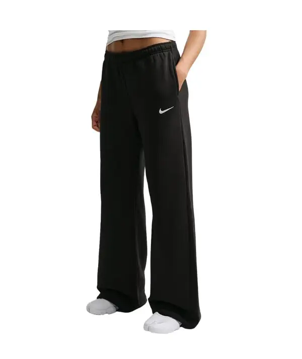 Nike Studio Fleece Medium Weight Wide-leg Pants - Black