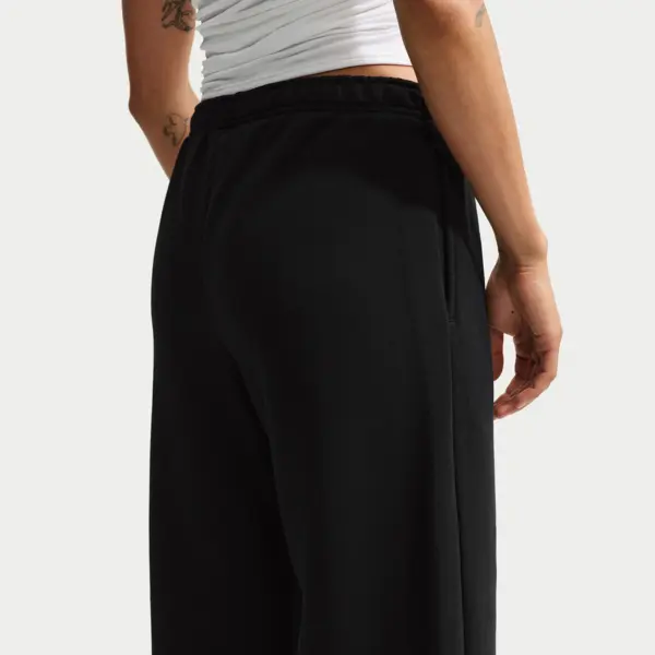 Nike Studio Fleece Medium Weight Wide-leg Pants - Black