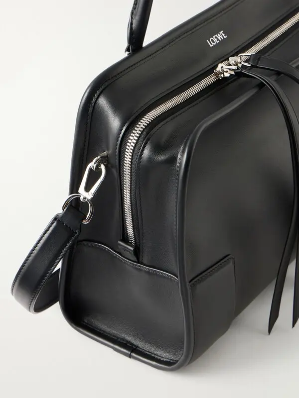 Loewe Amazona 180 Medium Leather Shoulder Bag - Black