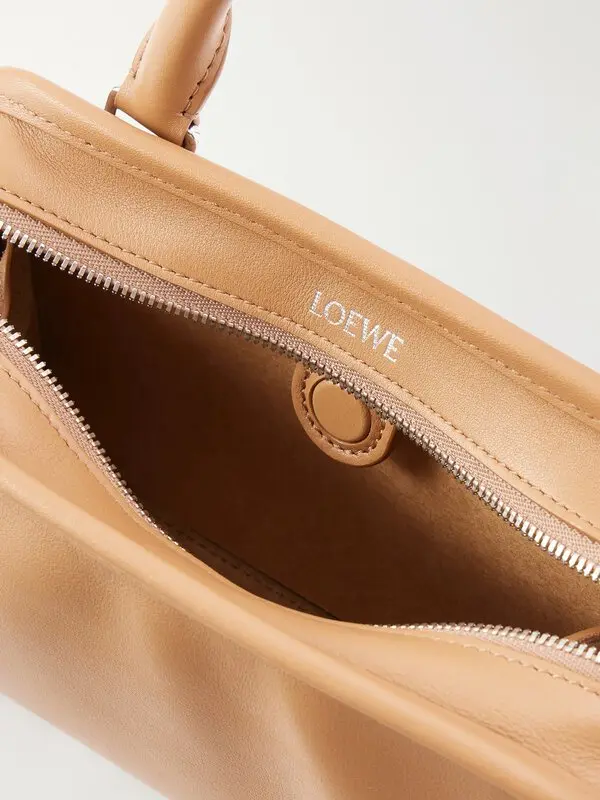 Loewe Amazona 180 Leather Shoulder Bag - Neutrals