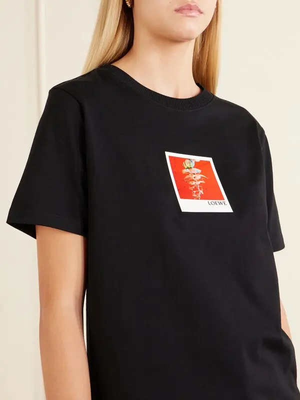 Loewe Appliquéd Cotton-jersey T-shirt
