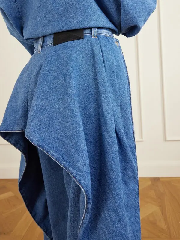 Loewe Draped Wide-leg Jeans