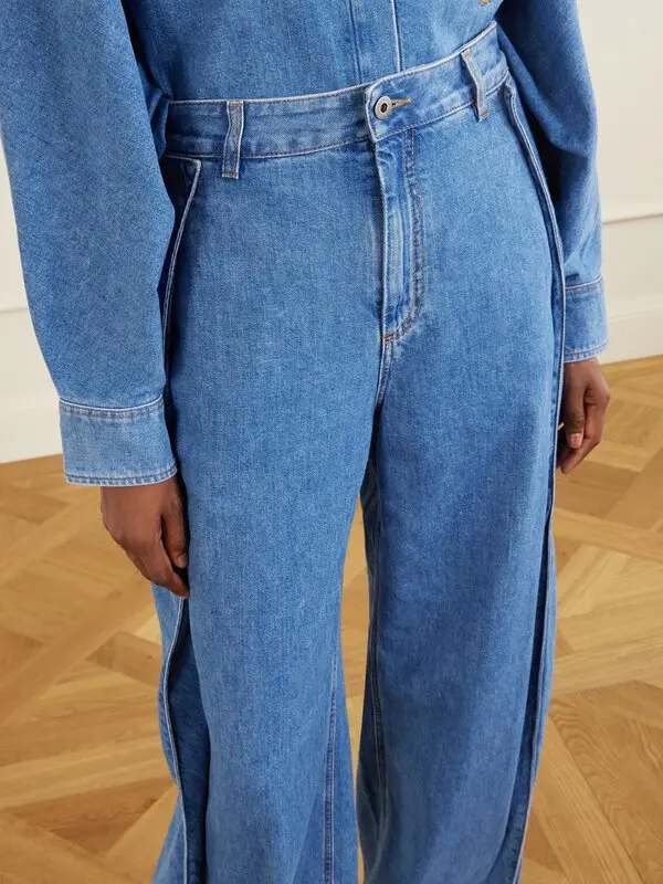 Loewe Draped Wide-leg Jeans
