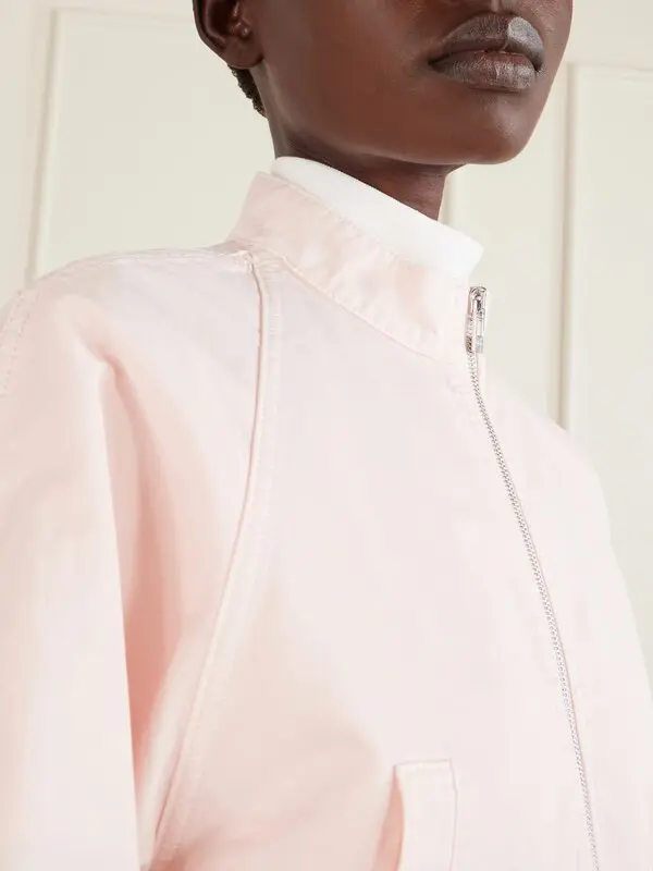 Alaïa Cotton Denim Jacket - Pink