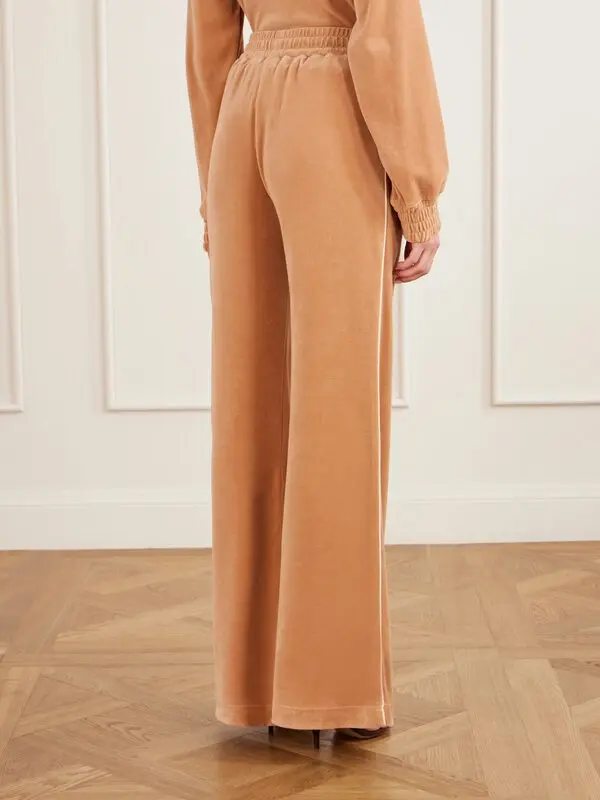 Chloé Wide-leg Velvet Pants