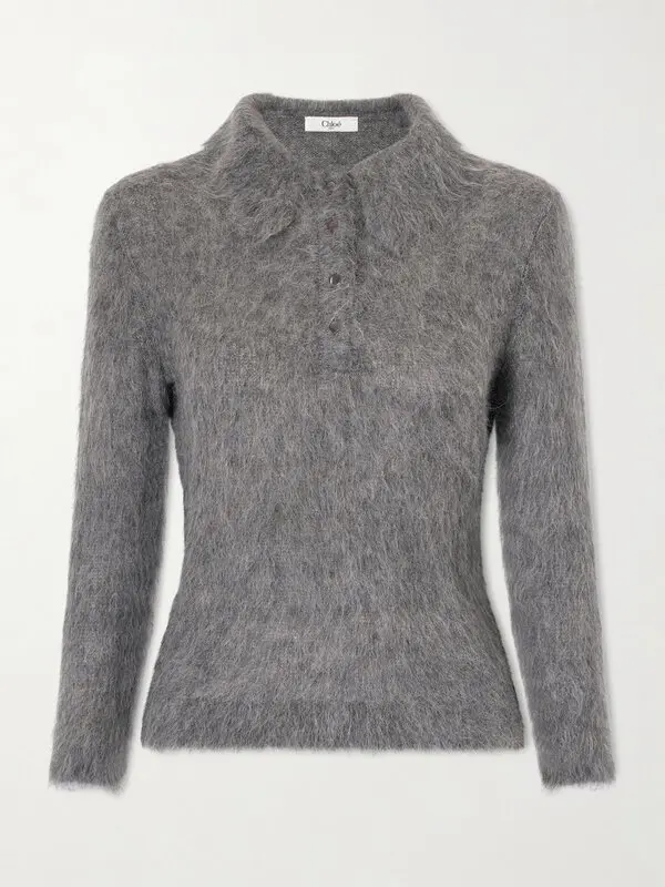 Chloé Alpaca-blend Polo Sweater