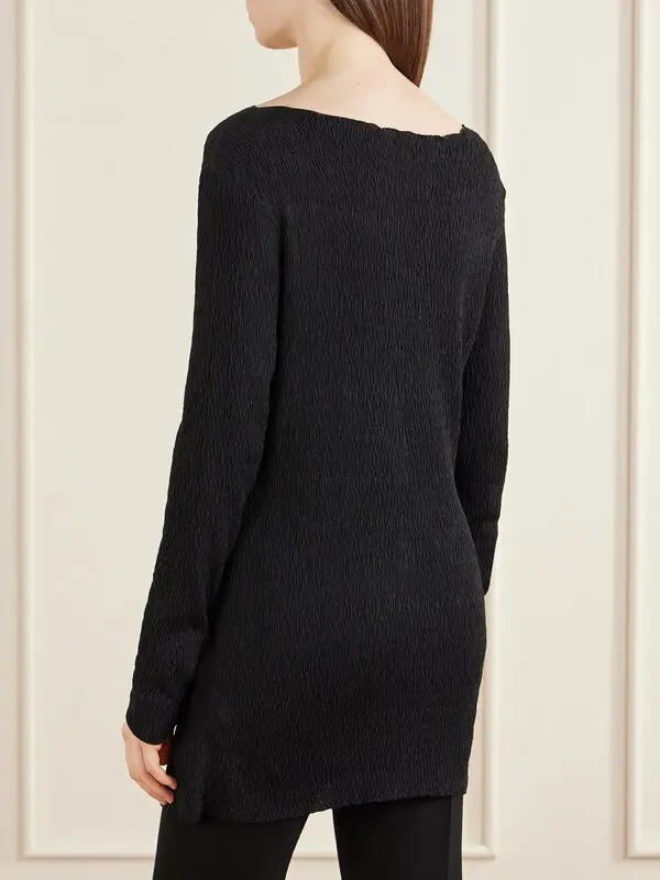 THE ROW Ozma Pleated Silk Top