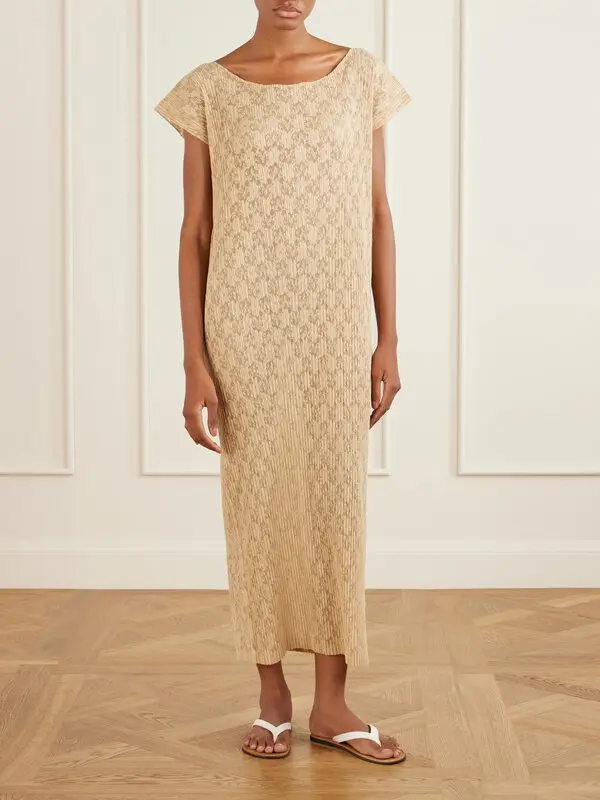 THE ROW Koria Lace Midi Dress