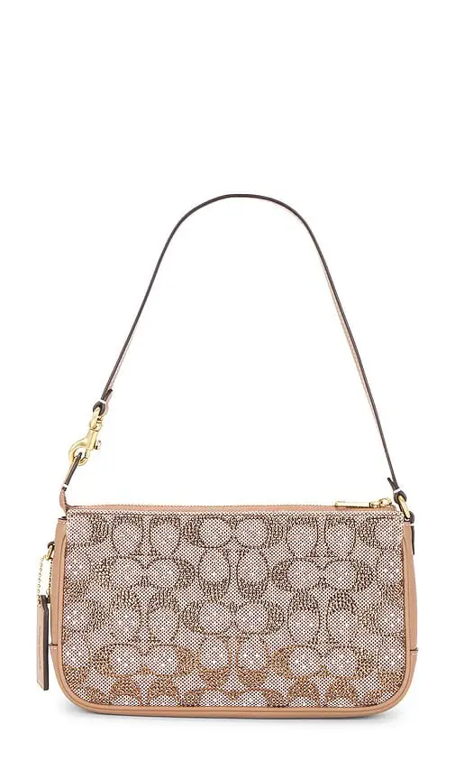 COACH Crystal Signature Jacquard Plaza Shoulder Bag