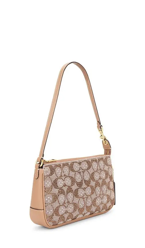 COACH Crystal Signature Jacquard Plaza Shoulder Bag