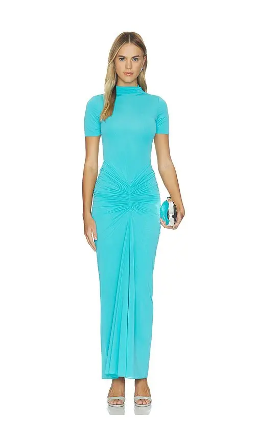 Ronny Kobo Enid Dress In Blue