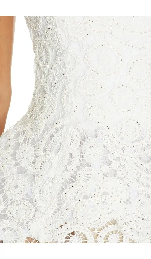 PatBO Gal Embroidery Peplum Maxi Dress