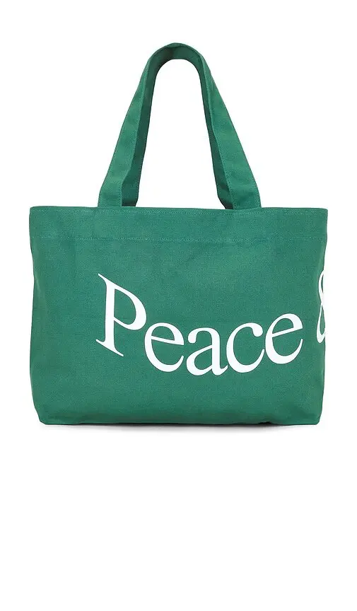MUSEUM OF PEACE & QUIET Jumbo Wordmark Tote Bag - Forest